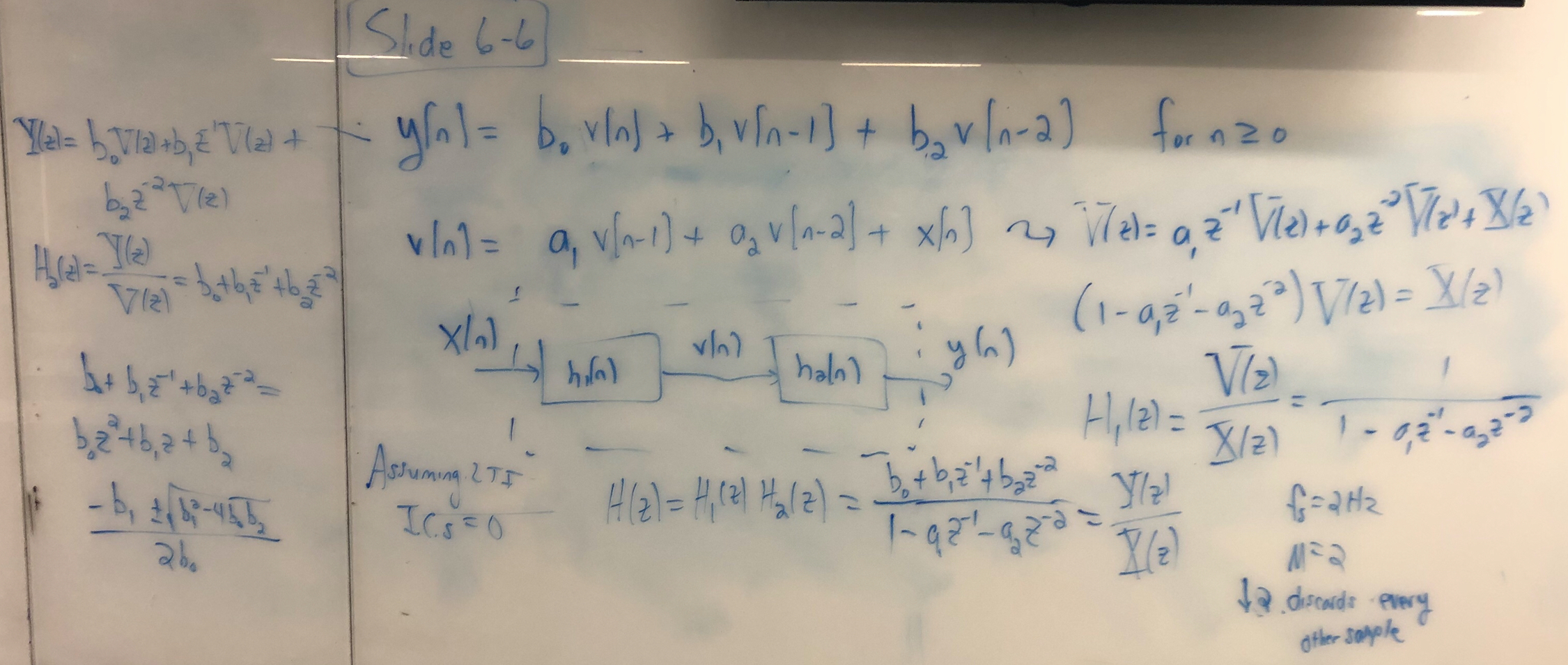 Lecture 6: Infinite Impulse Response Filters