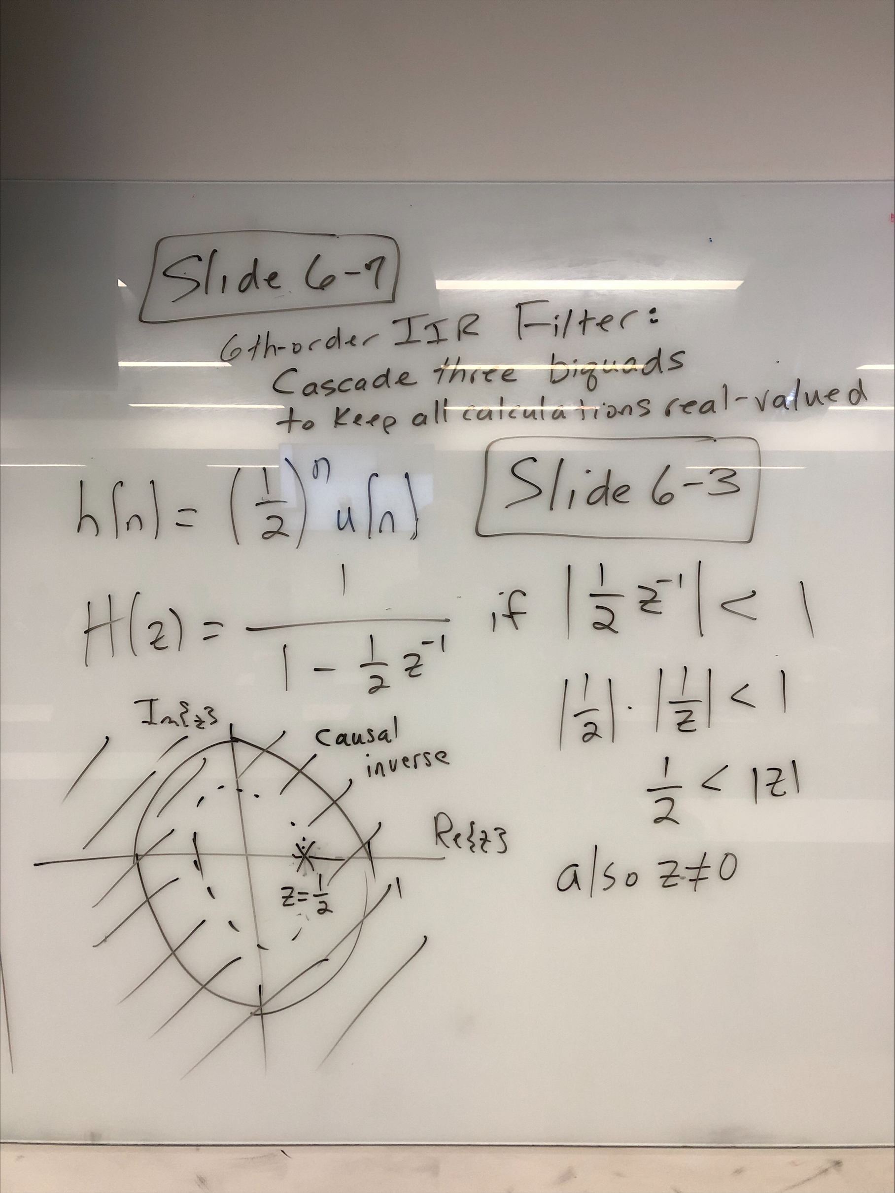 Lecture 6: Infinite Impulse Response Filters