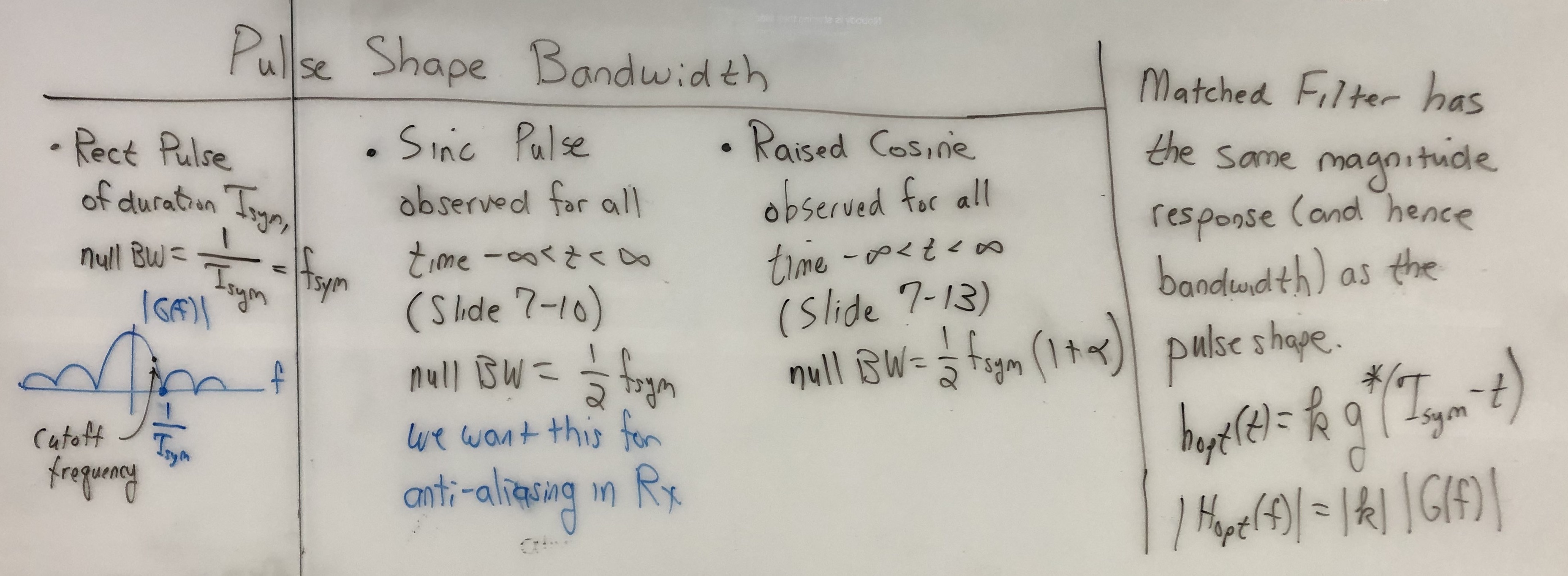Lecture 14: Matched Filtering