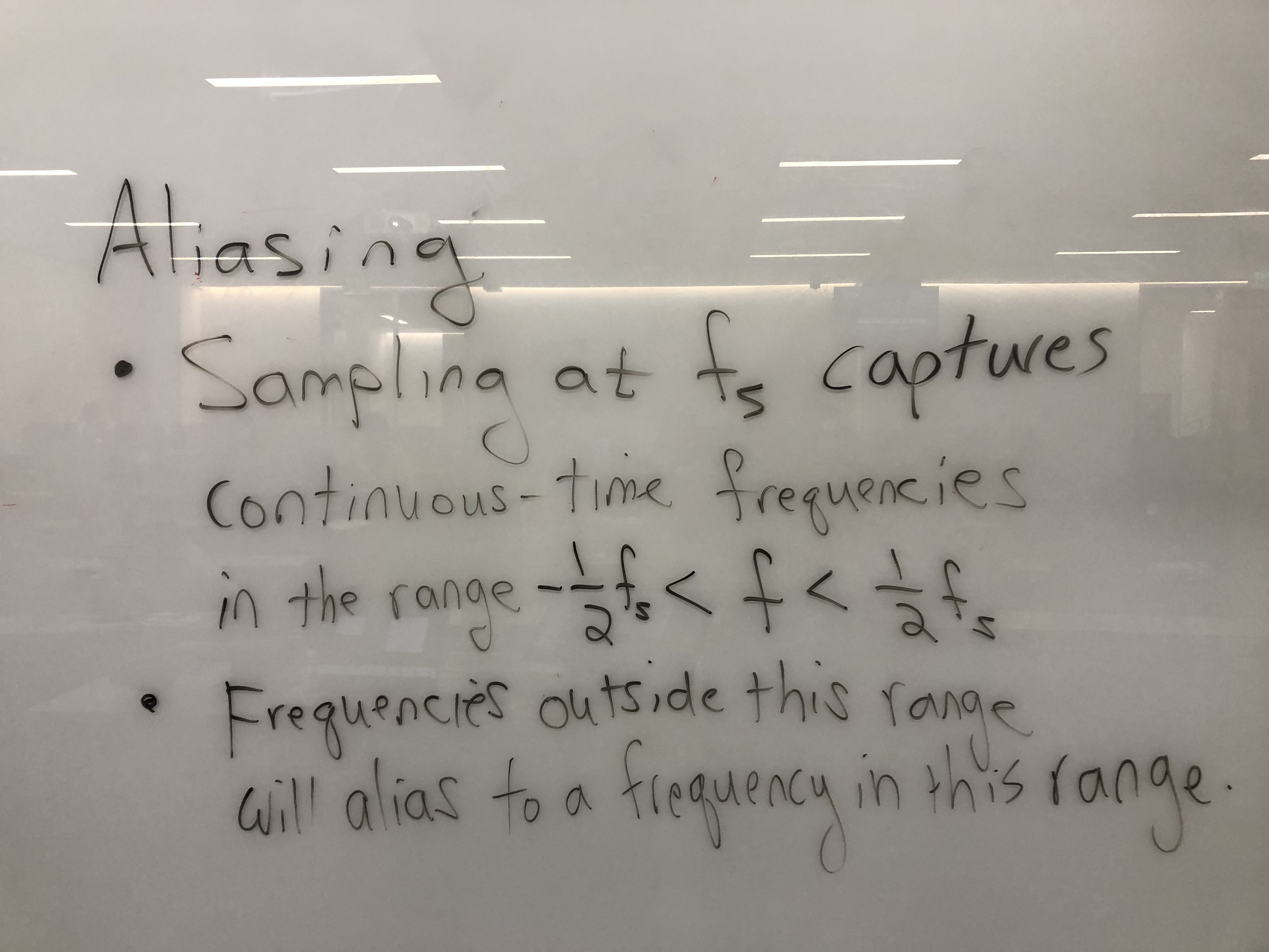 Lecture 5: Sampling and Aliasing