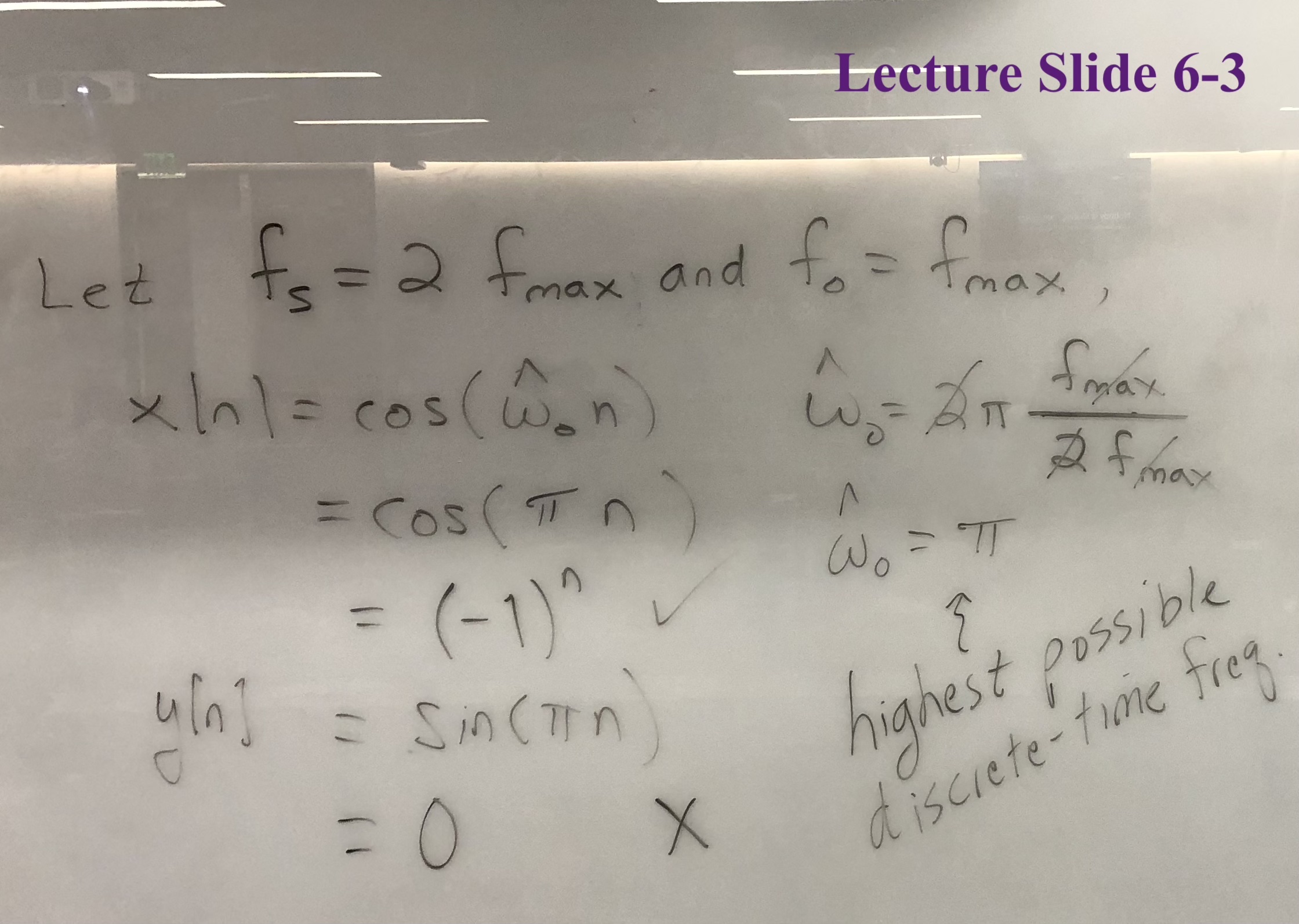 Lecture 6: Sampling Theorem