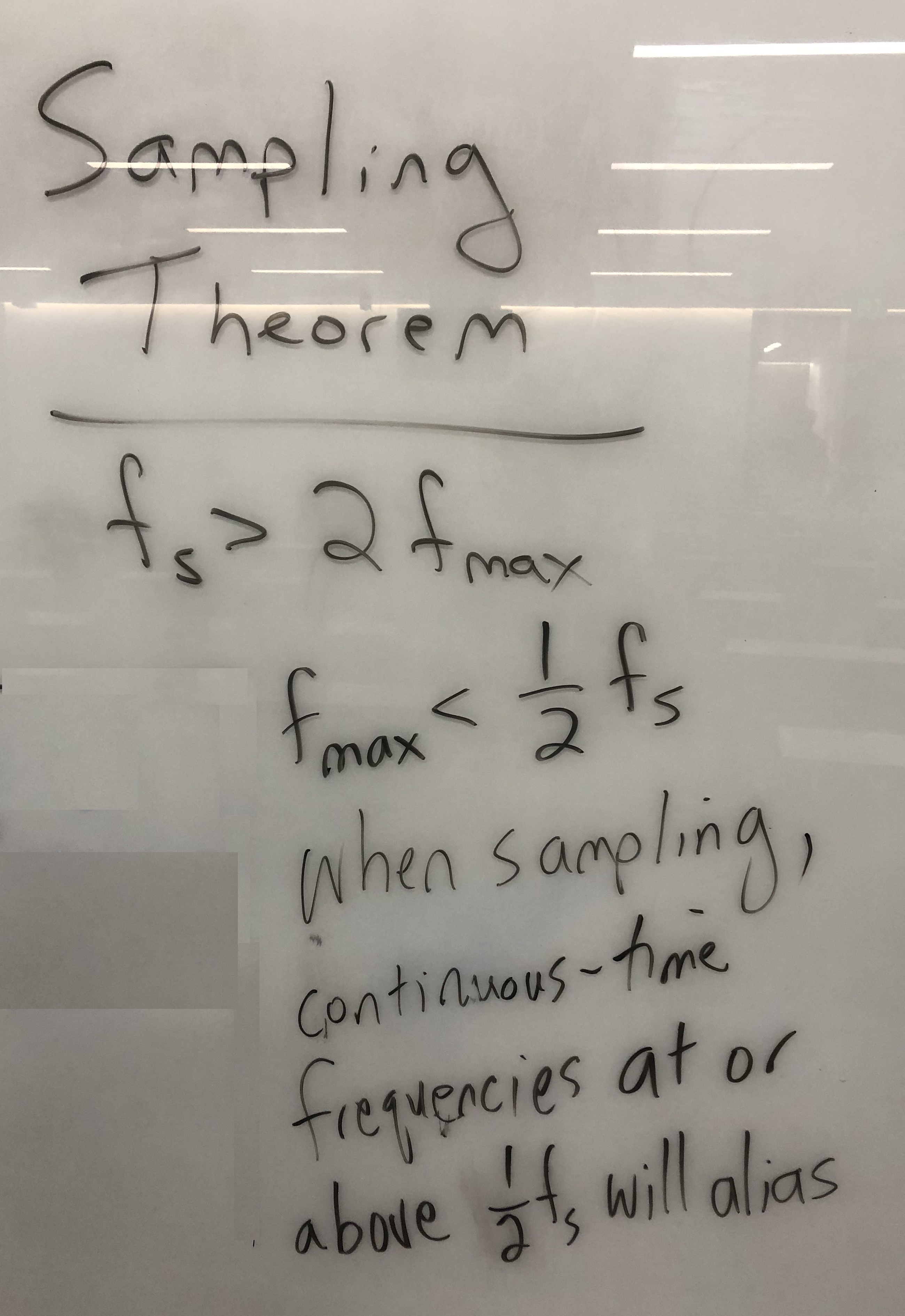 Lecture 6: Sampling Theorem