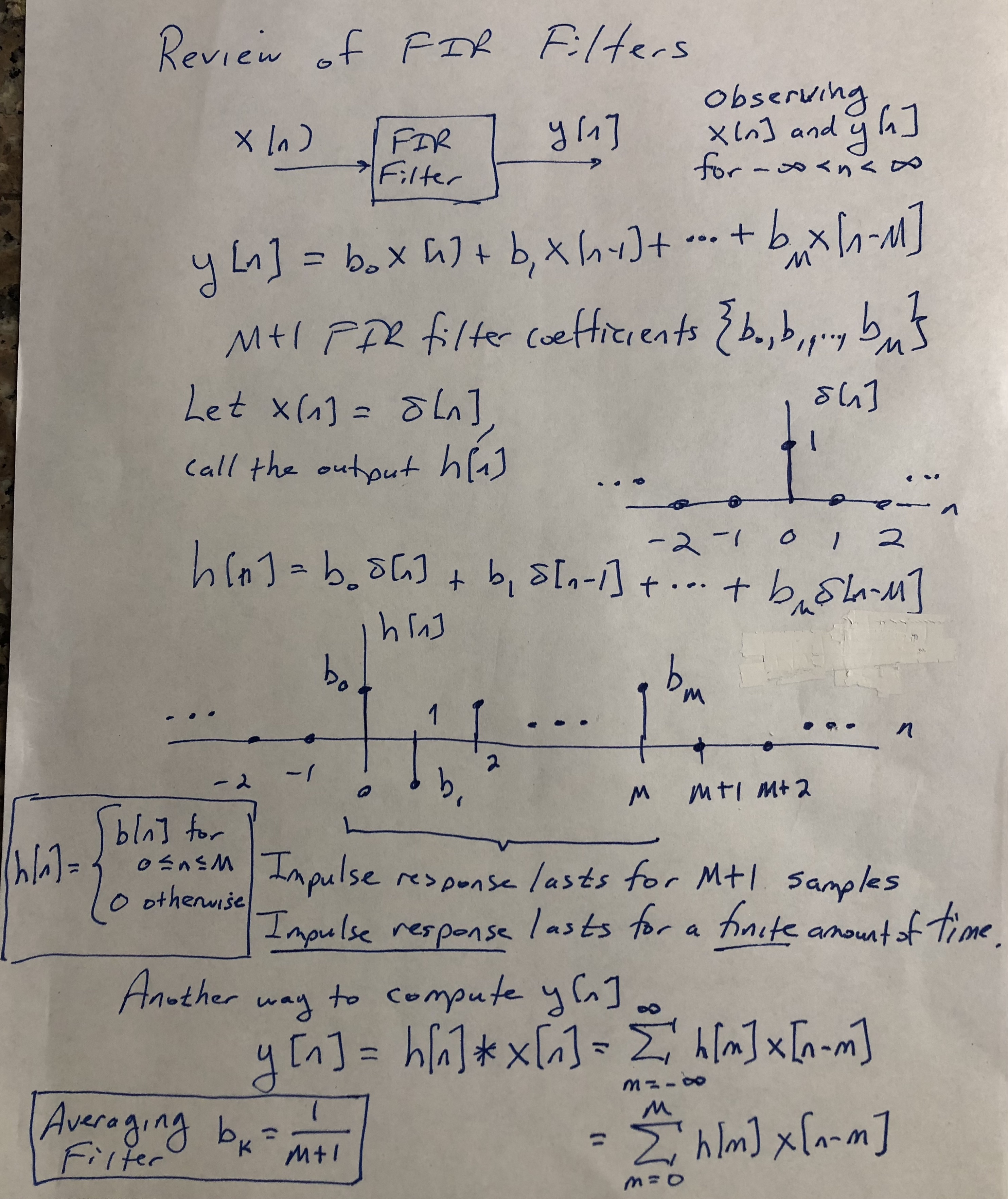 Lecture 8: Convolution and FIR Filters