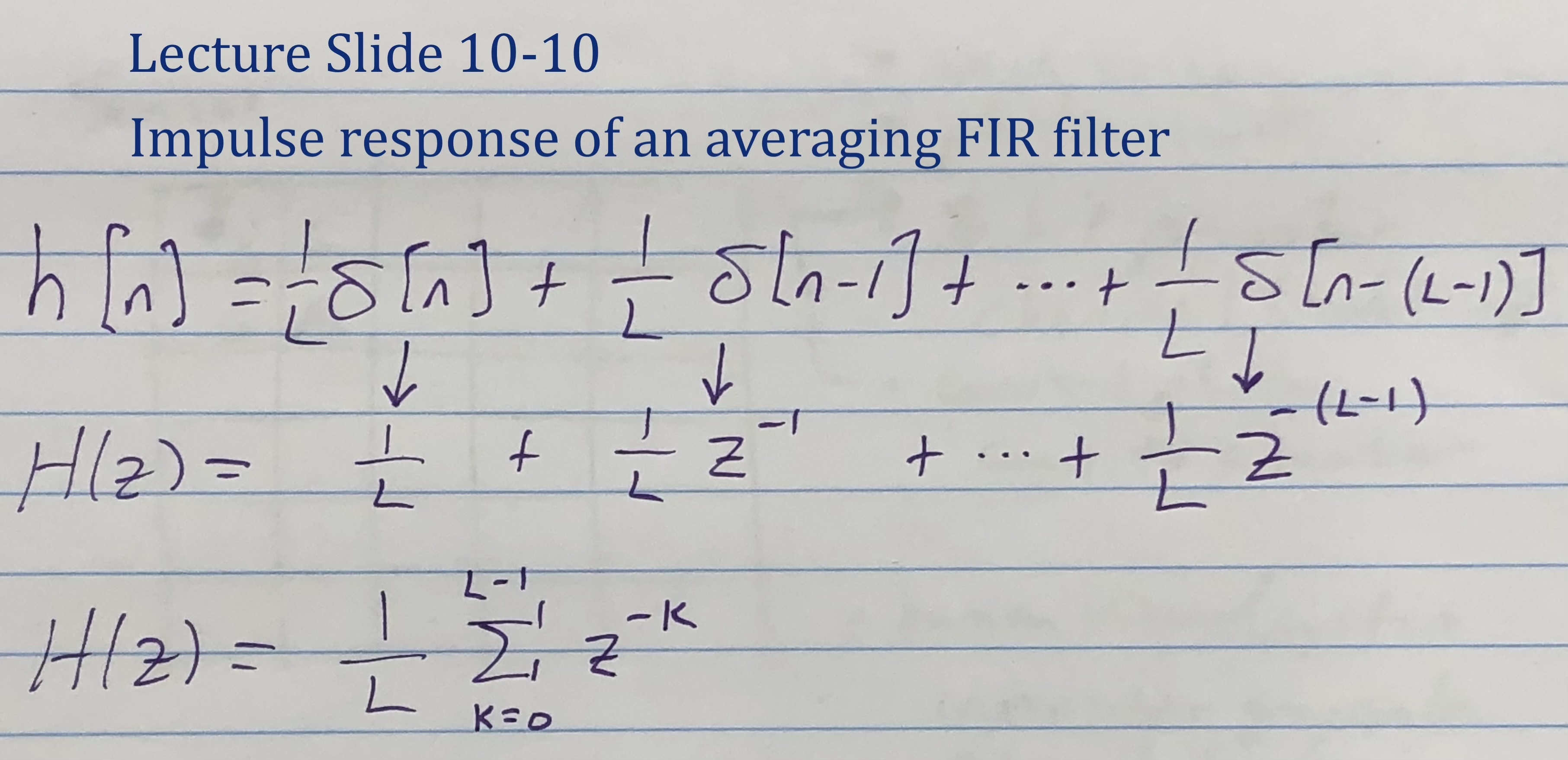 Lecture 10: Z-Transforms