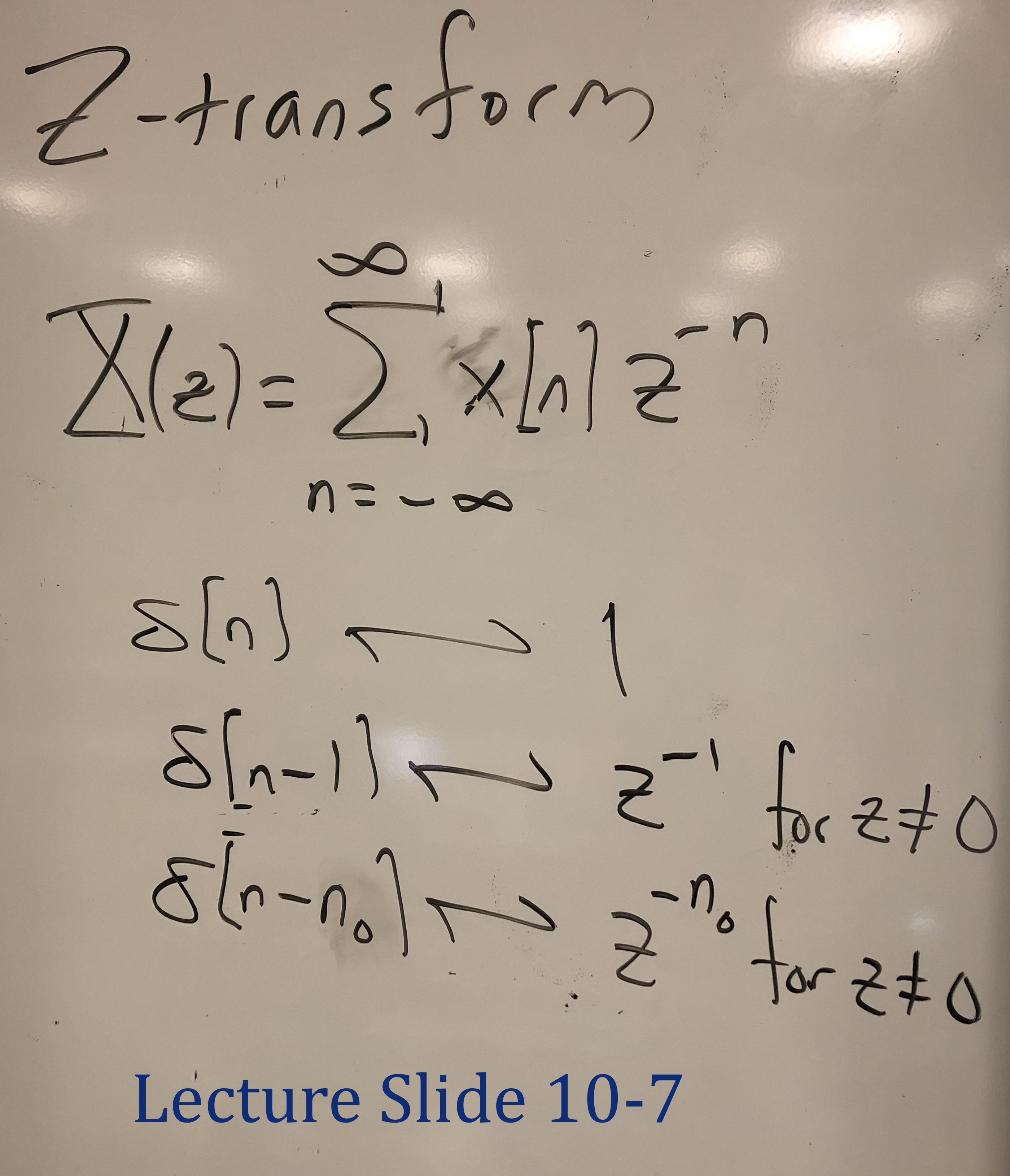 Lecture 10: Z-Transforms