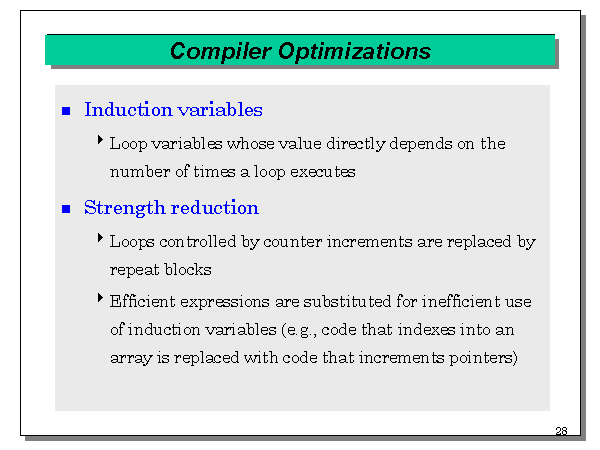 Compiler Optimizations